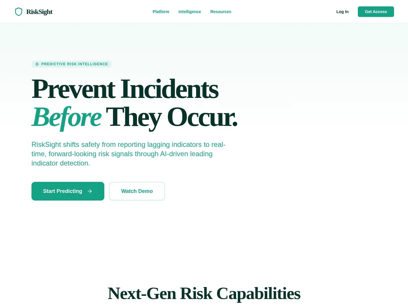 RiskSight Intelligence Suite