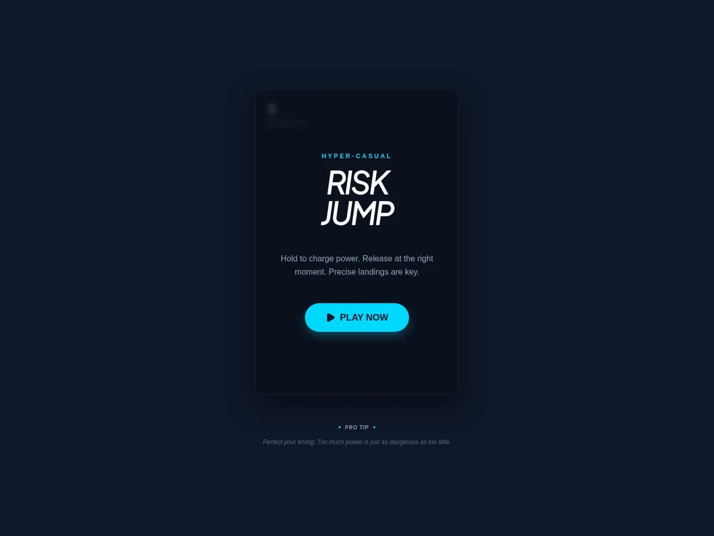 Risk Jump Platformer