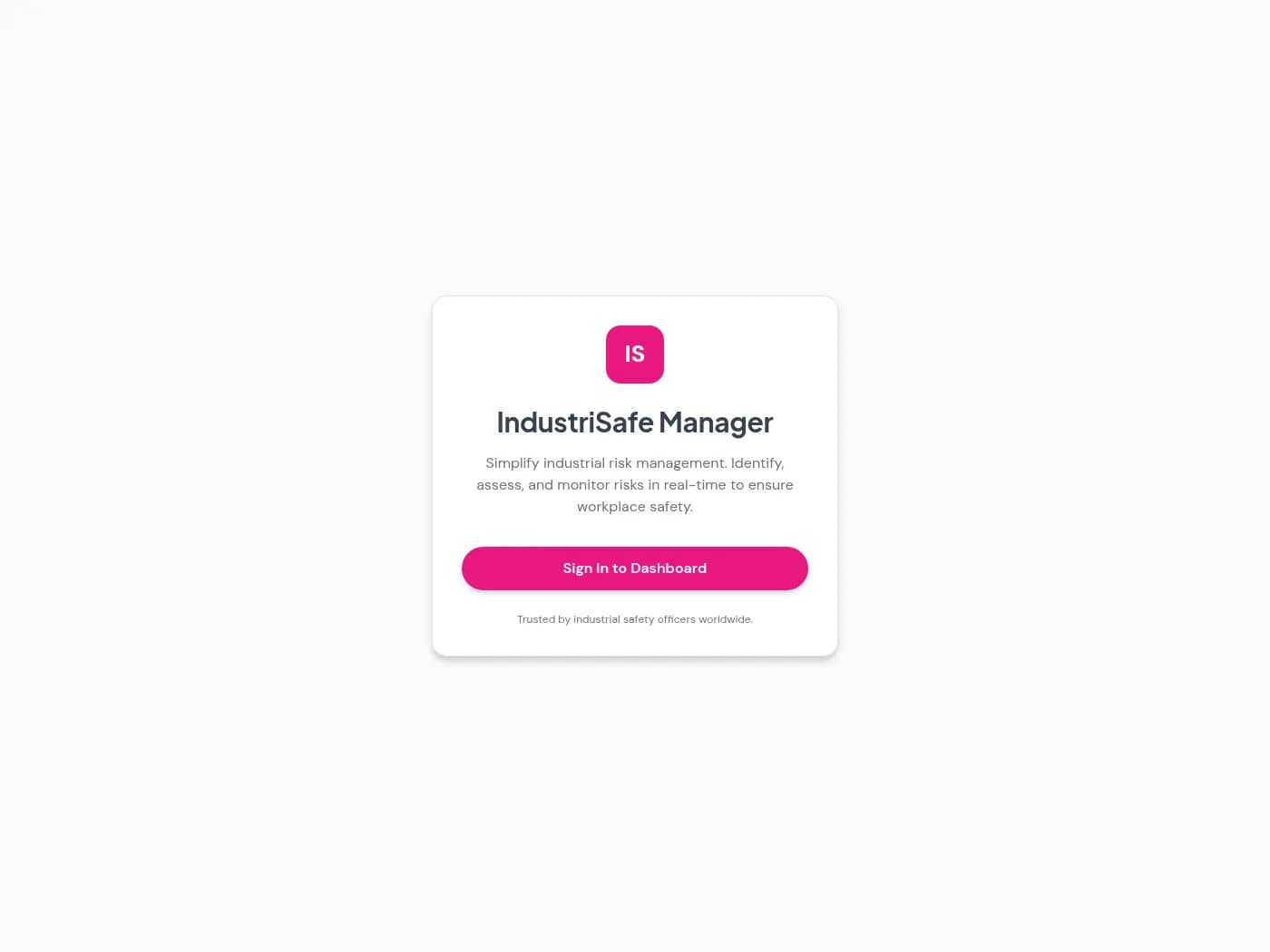 IndustriSafe Manager
