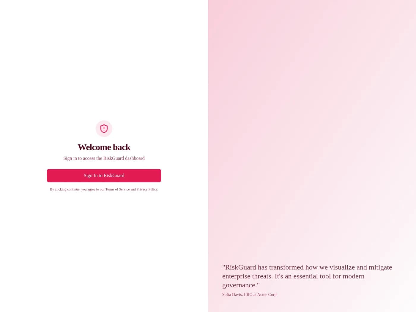 RiskGuard Mock App