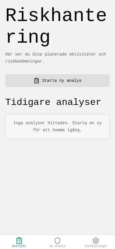 Riskanalysis - Rädda Barnens Trygg och SÄker verksamhet