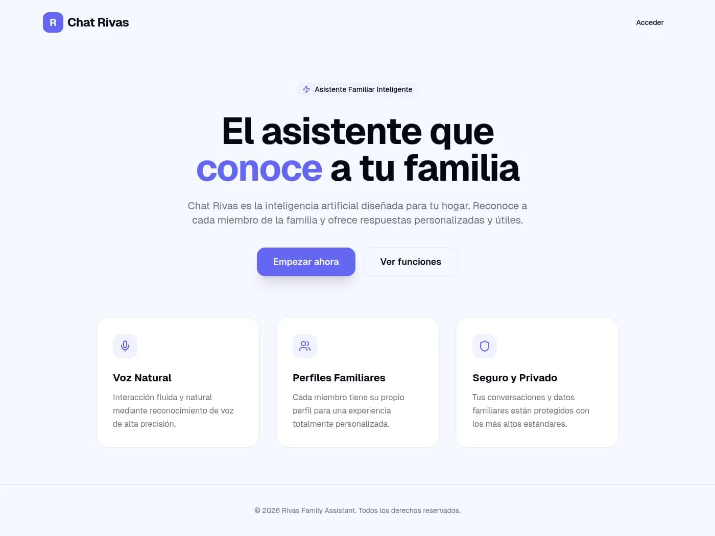 Rivas Family Voice Assistant