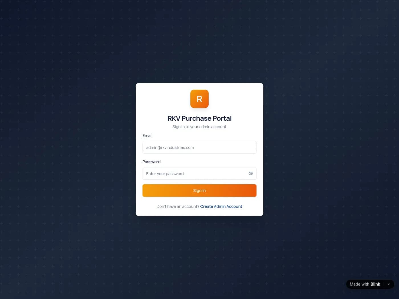 RKV Purchase Portal