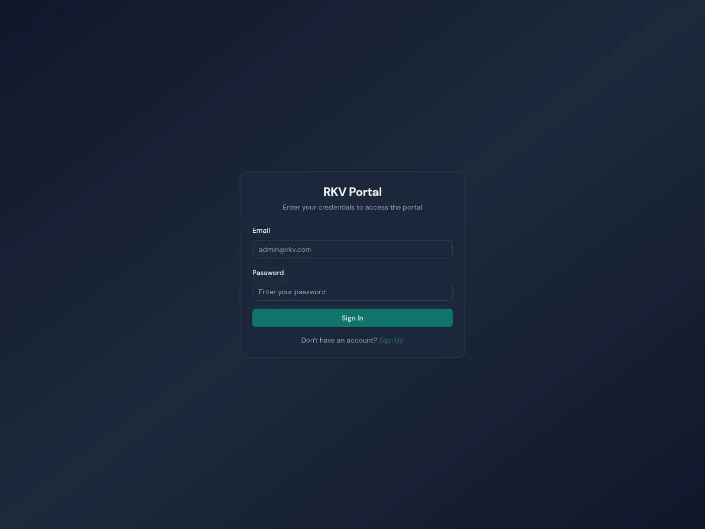 RKV Purchase Portal