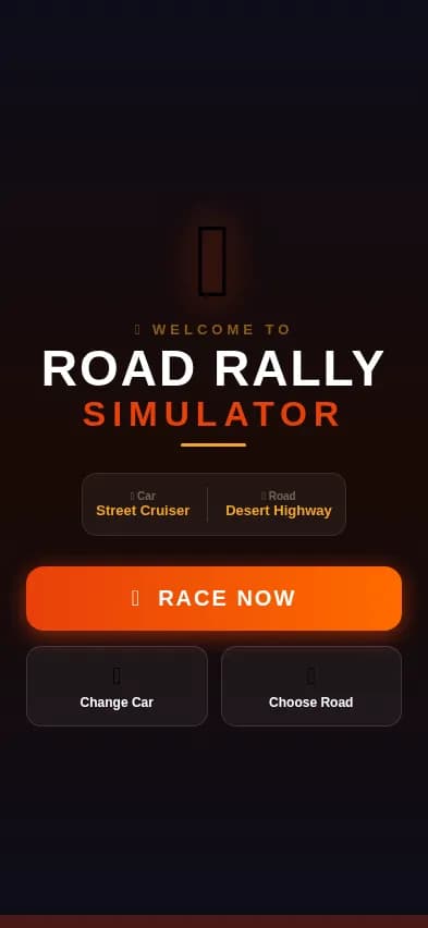 Road Rally Simulator