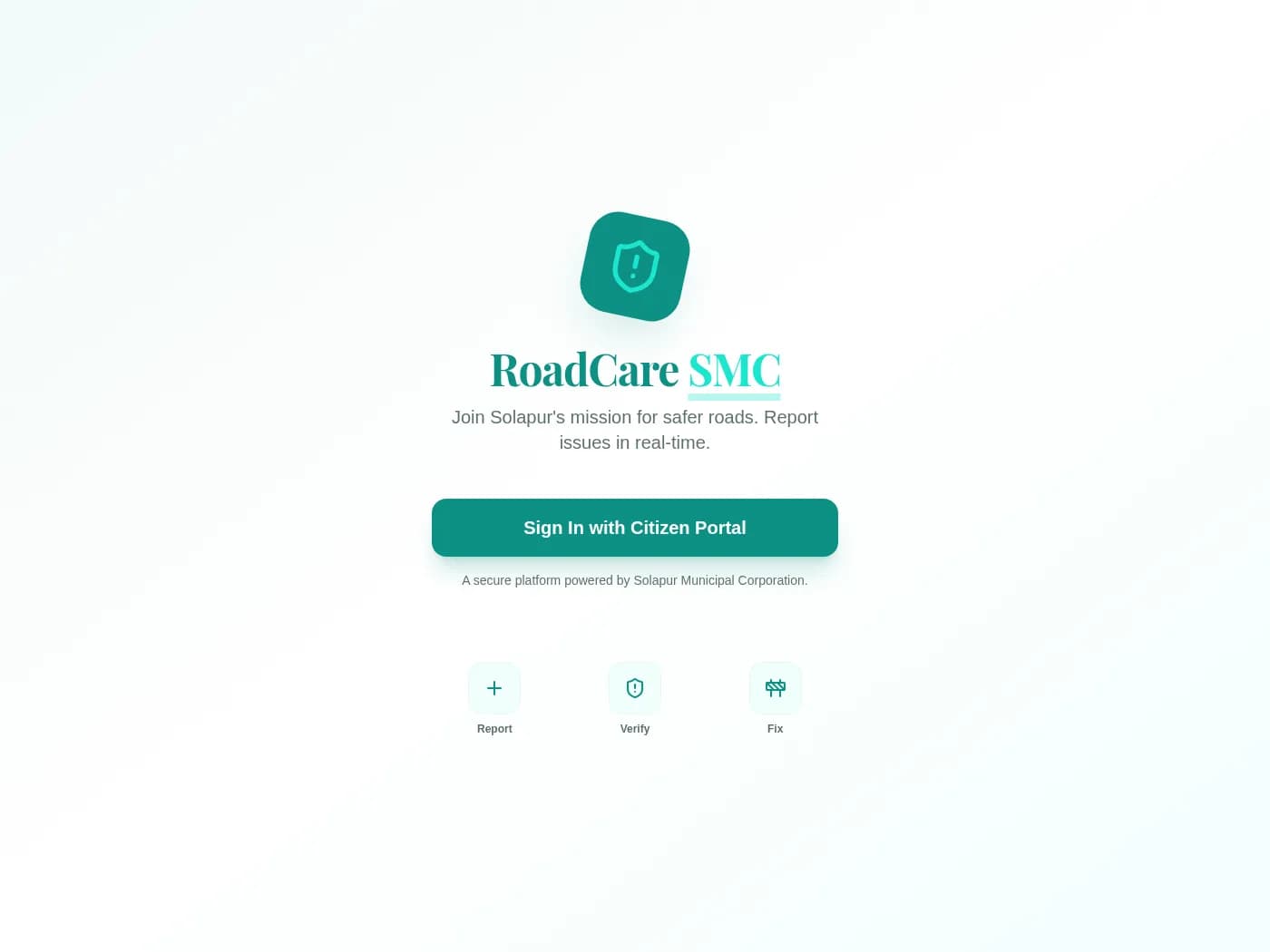 Smart RoadCare Dashboard