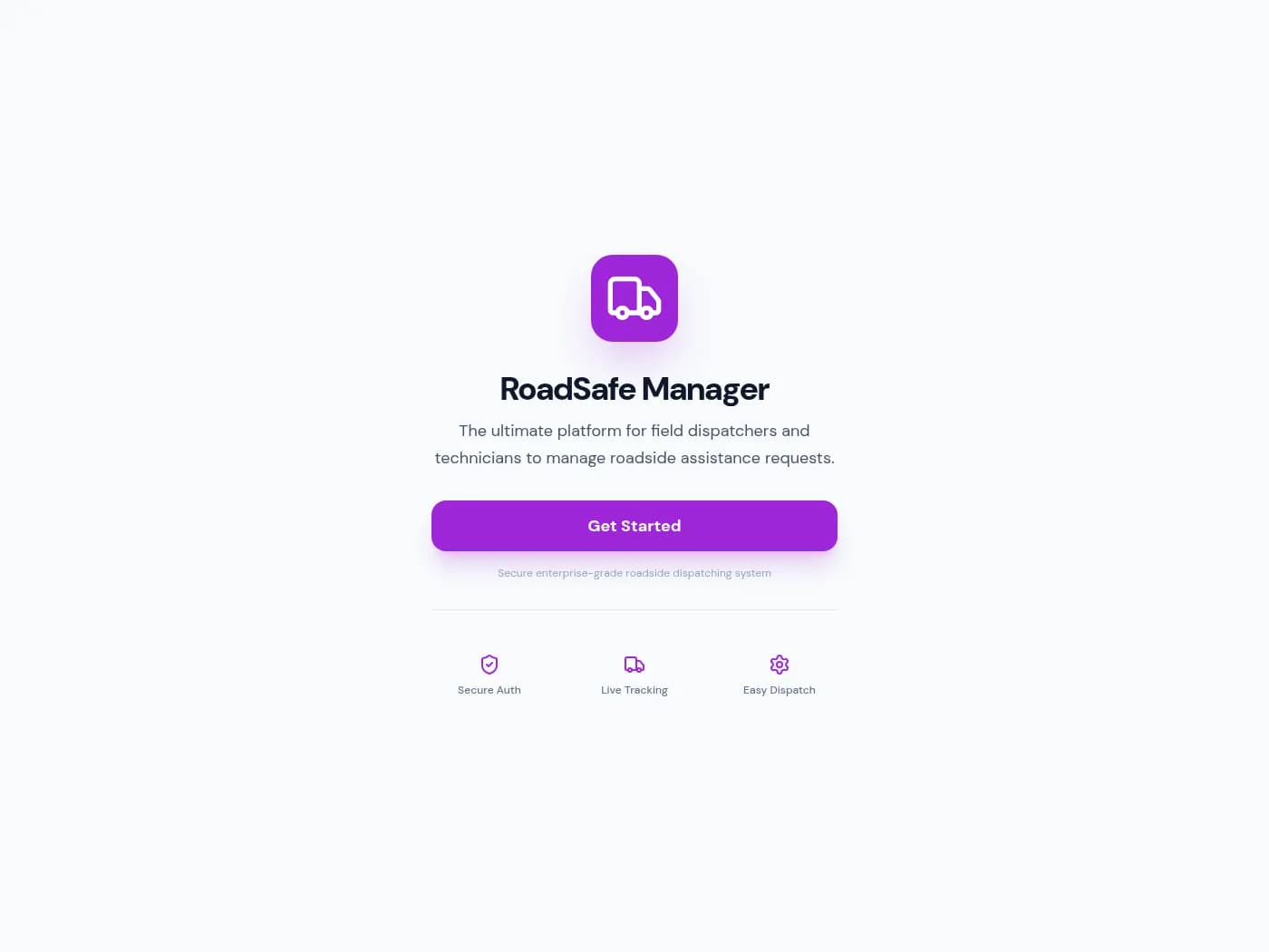 Roadside Service Manager