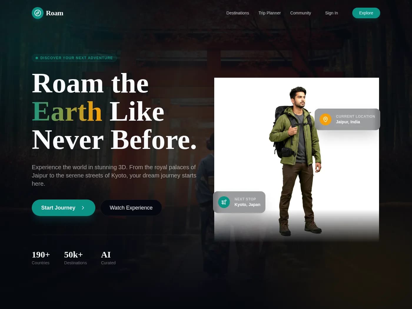 Roam 3D Landing Revamp