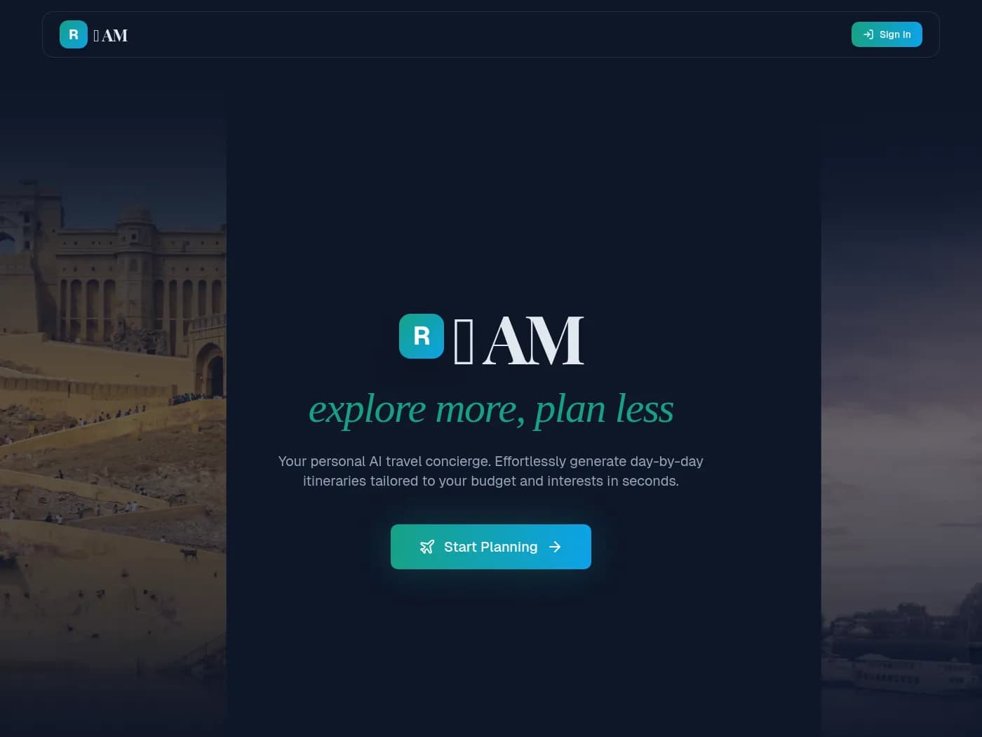 Roam Travel Planner