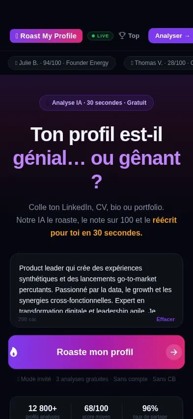 Roast My Profile