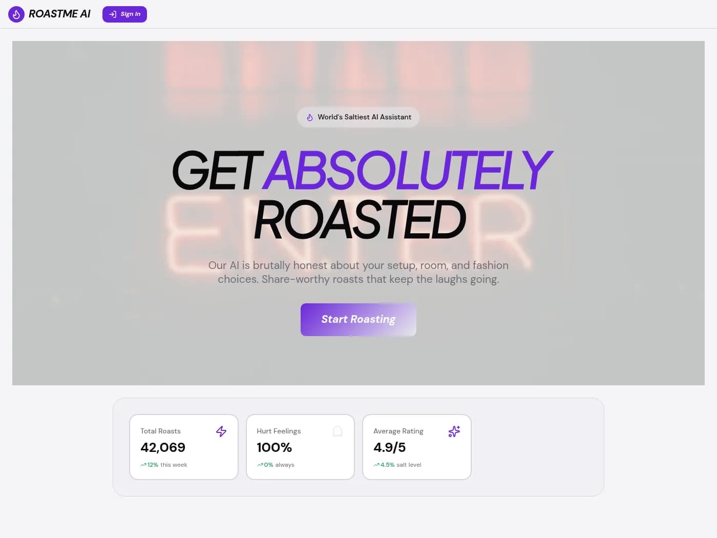 RoastMe AI Web