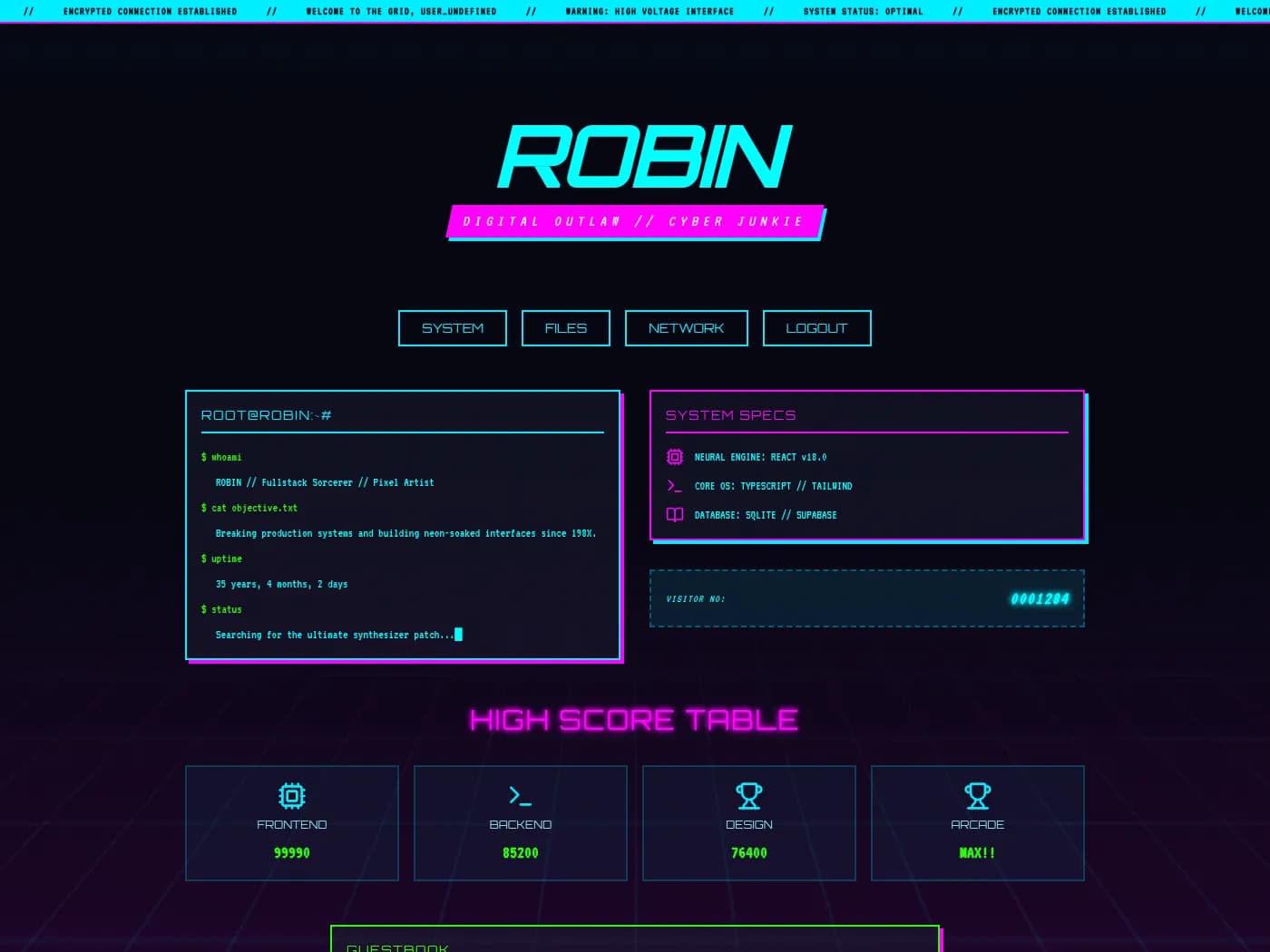 Robin's 80s Webpage