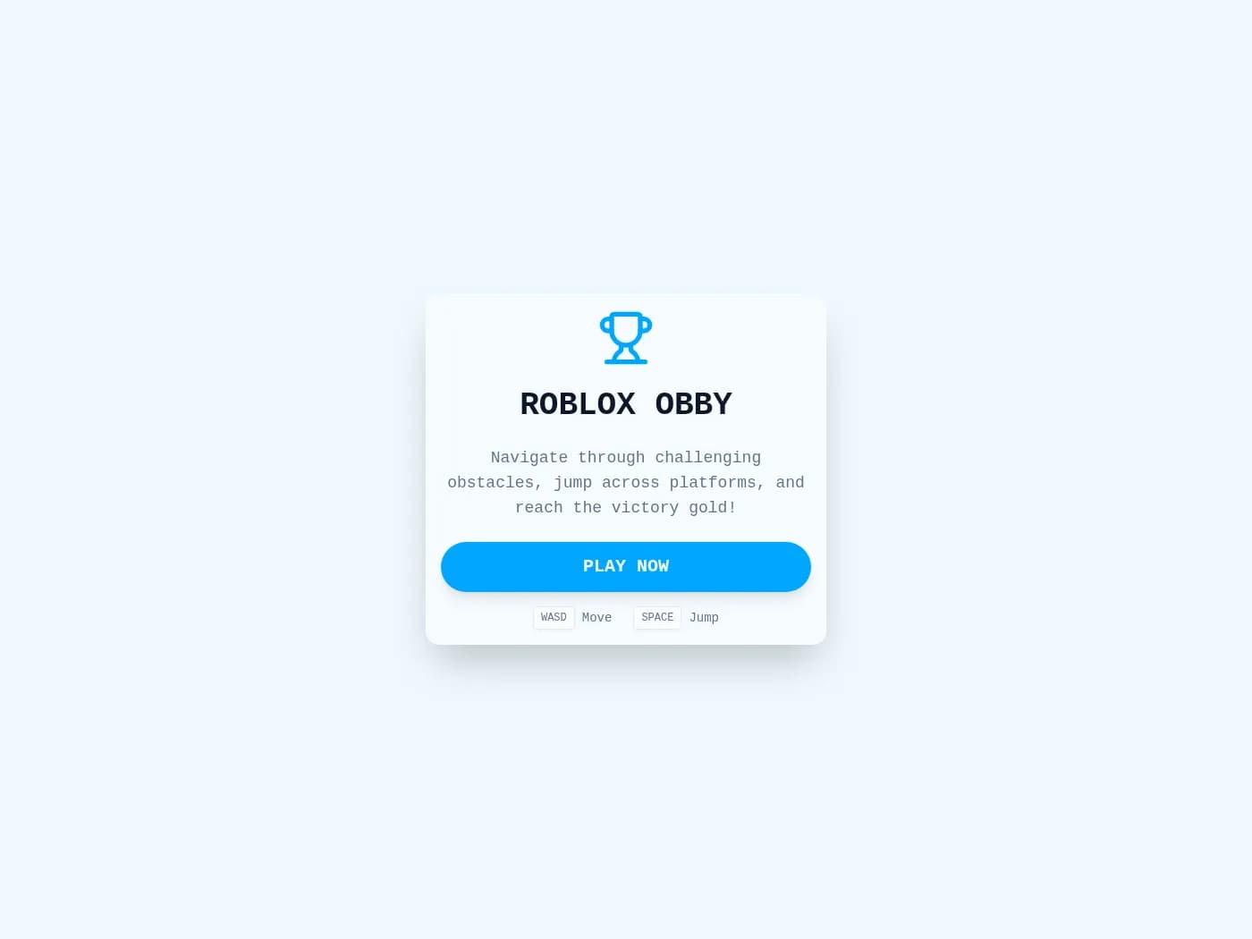 ROBLOX 3D Obby Clone