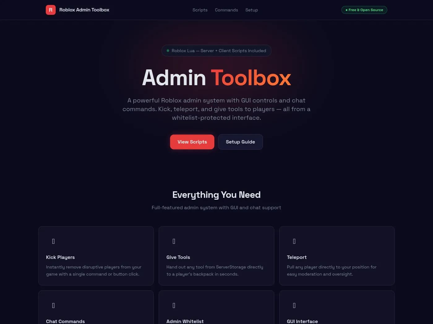 Roblox Admin Toolbox