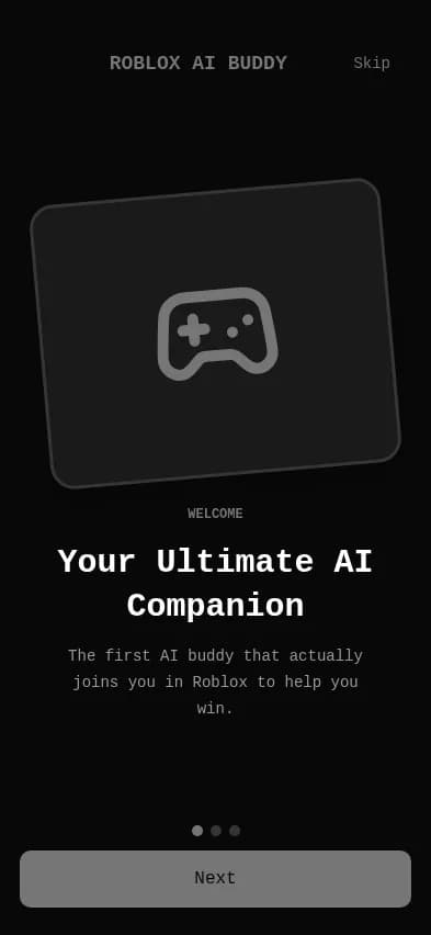 Roblox AI Game Buddy