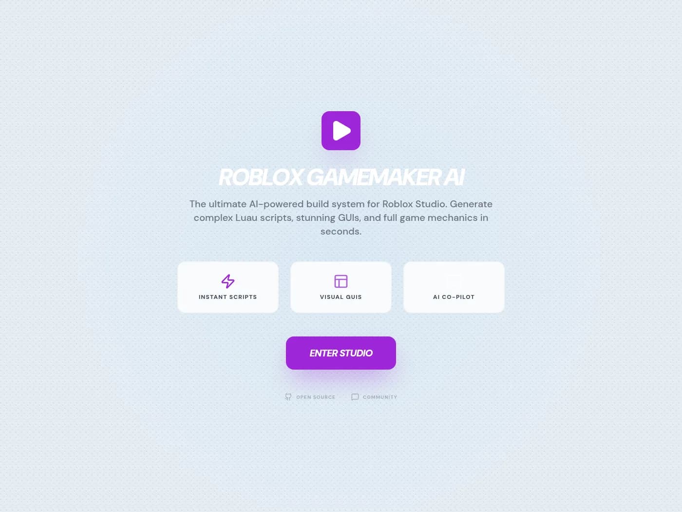 Roblox GameMaker AI