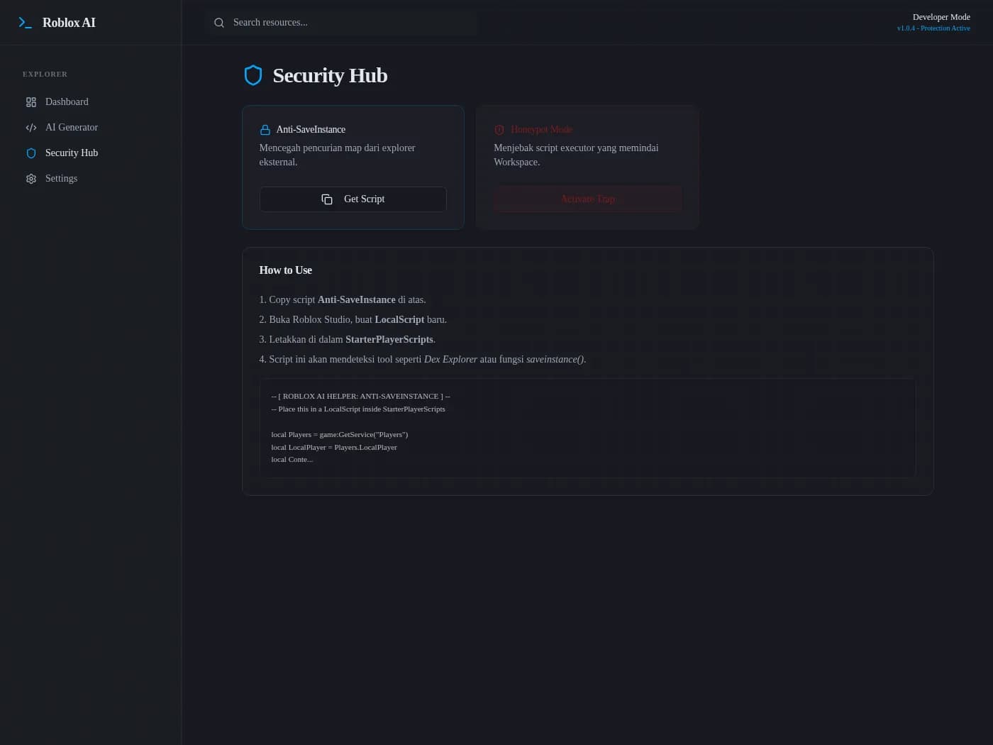 Roblox Studio AI Helper