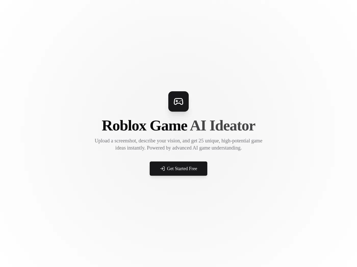 RoboGame Idea Generator