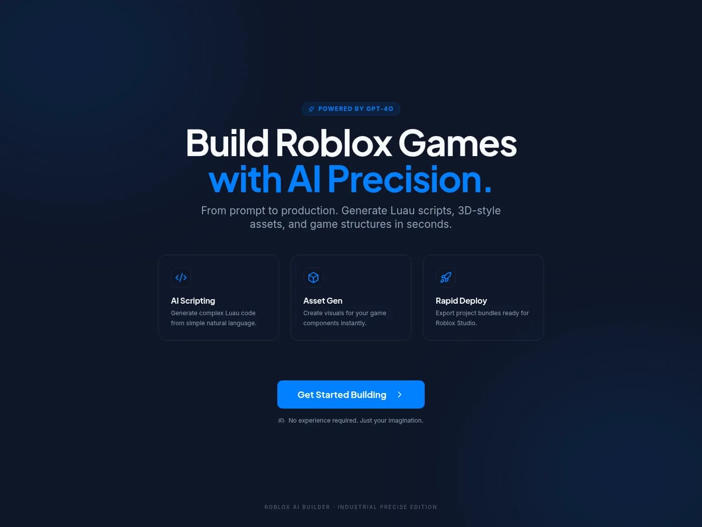 Roblox Game Builder AI