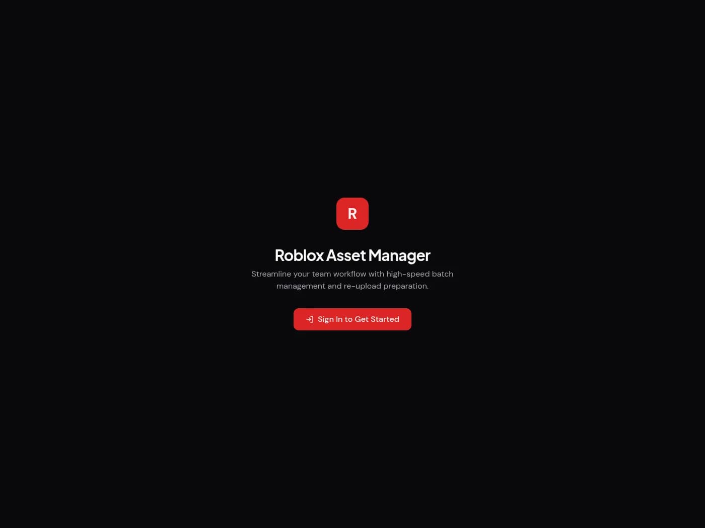 Roblox Asset Manager