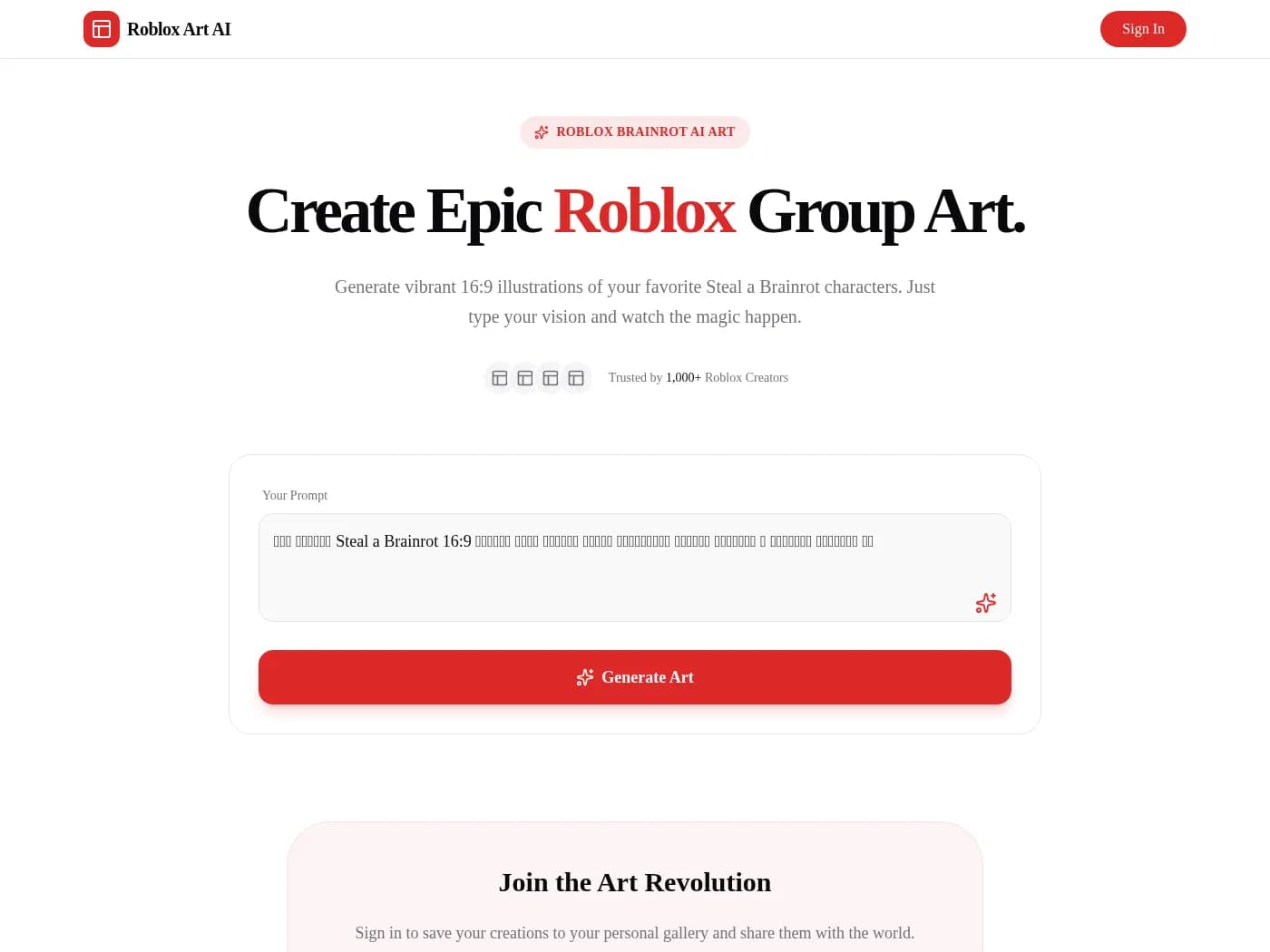 Roblox Brainrot Group Art