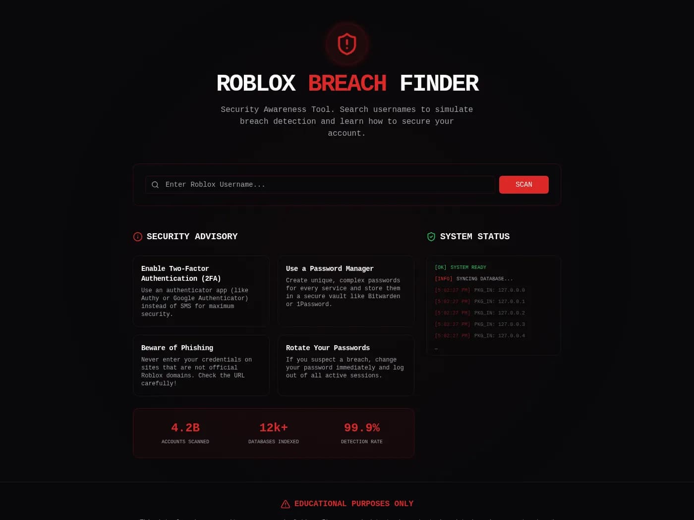 Roblox Breach Finder
