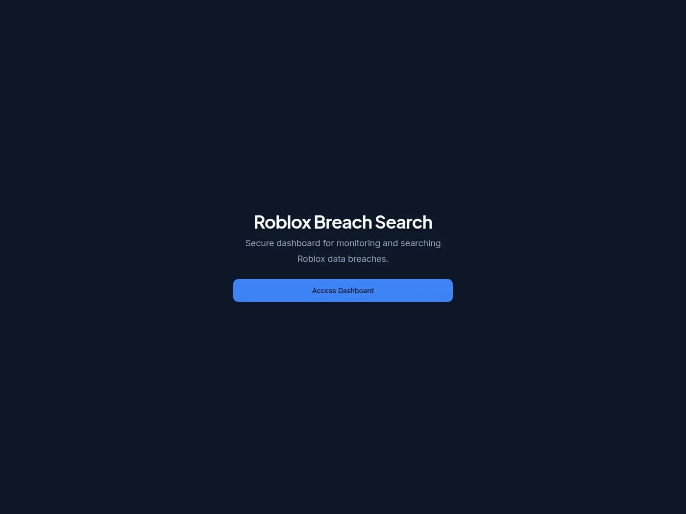 Roblox Breach Search