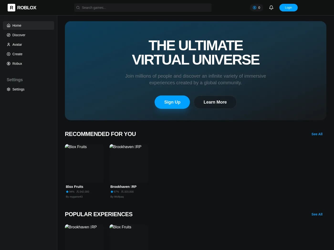 Roblox Clone Hub
