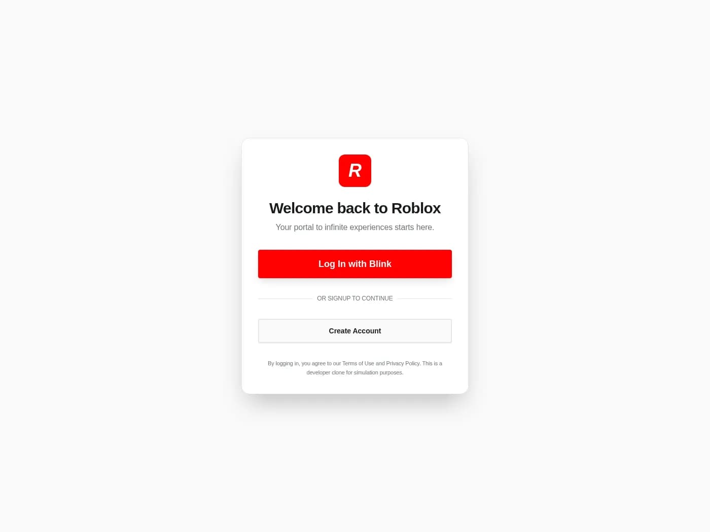 Roblox Clone Portal