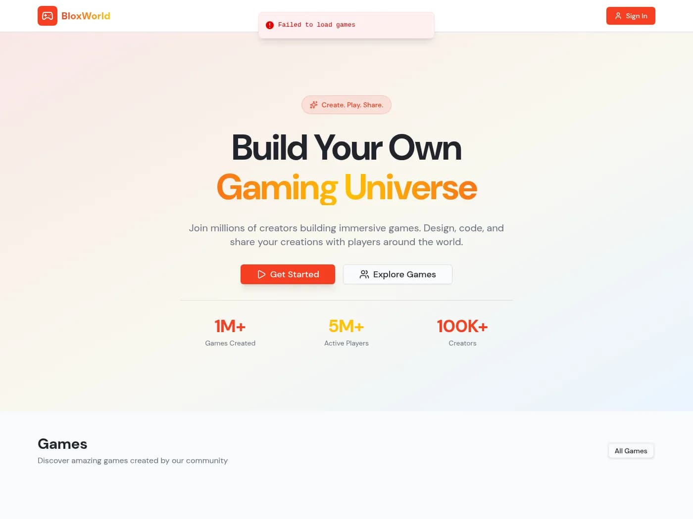 Roblox Clone Web