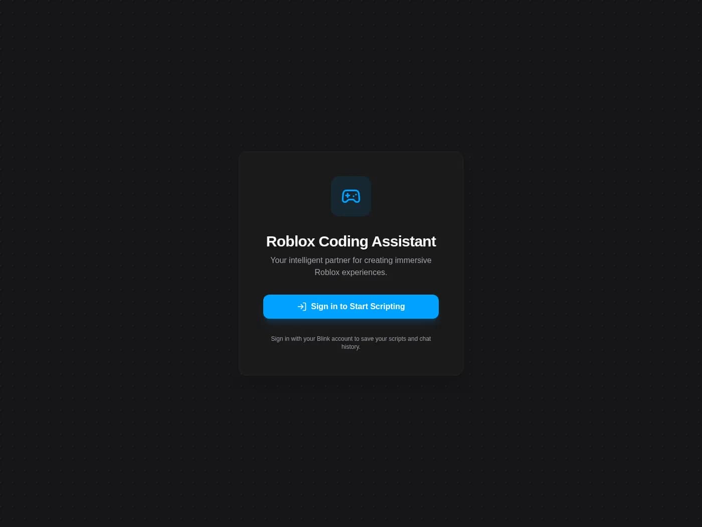 Roblox Coding Assistant