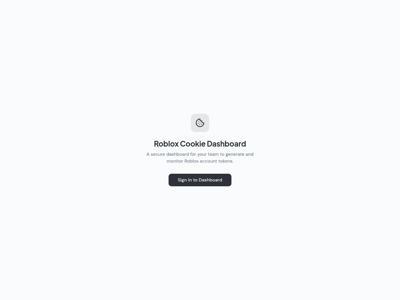 Roblox Cookie Dashboard