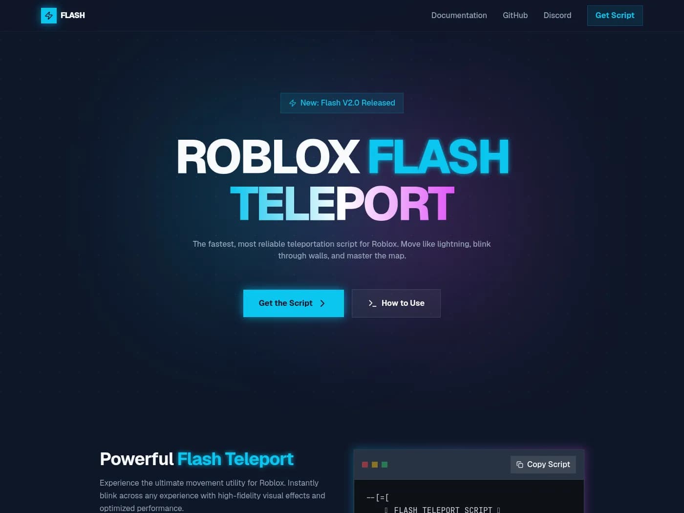 Roblox Flash Teleport Script