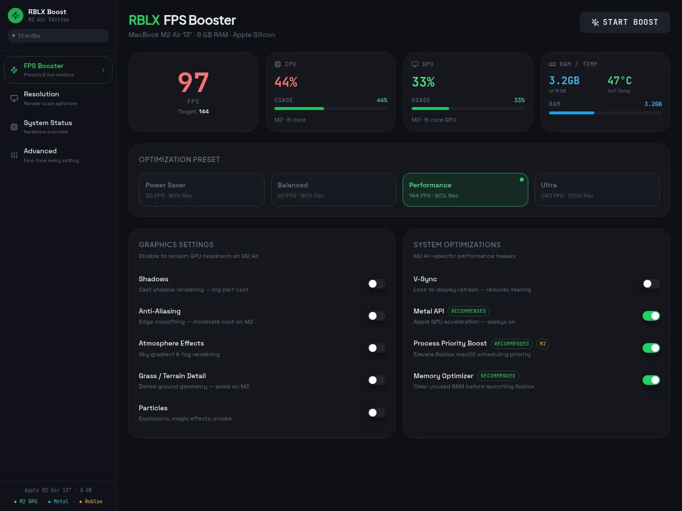 Roblox FPS Booster Tool