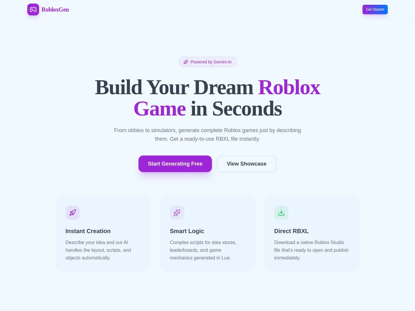 Roblox Game Generator