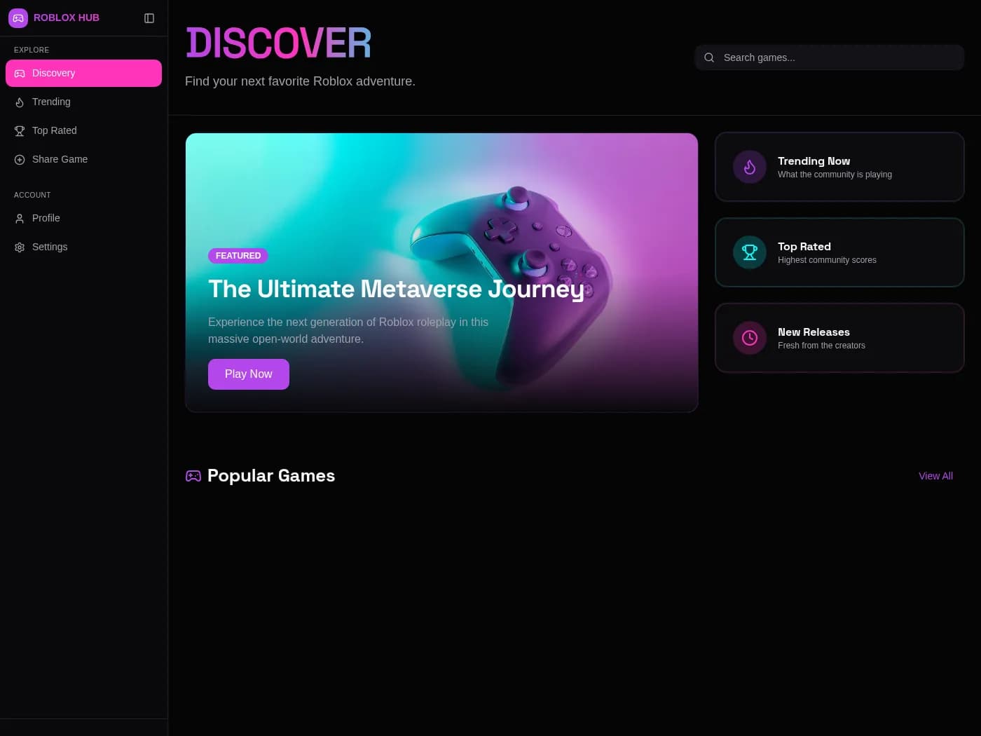 Roblox Game Hub