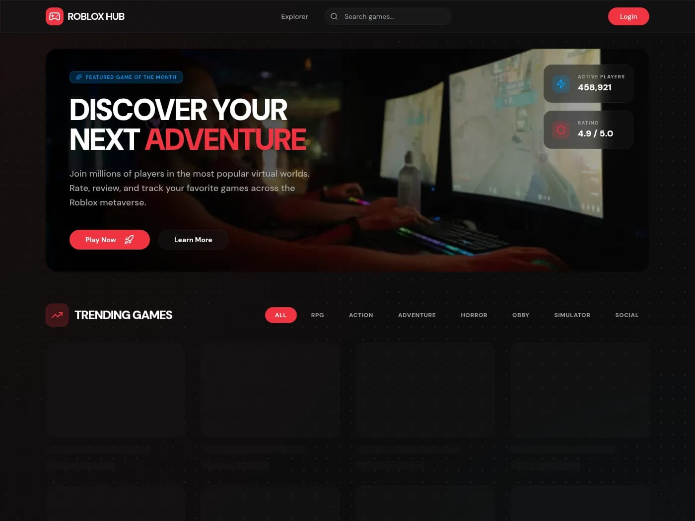 Roblox Game Explorer