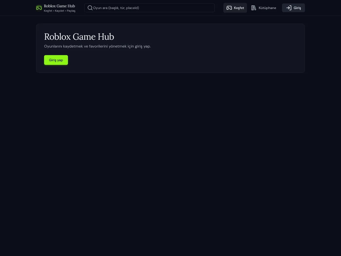 Roblox Game Hub