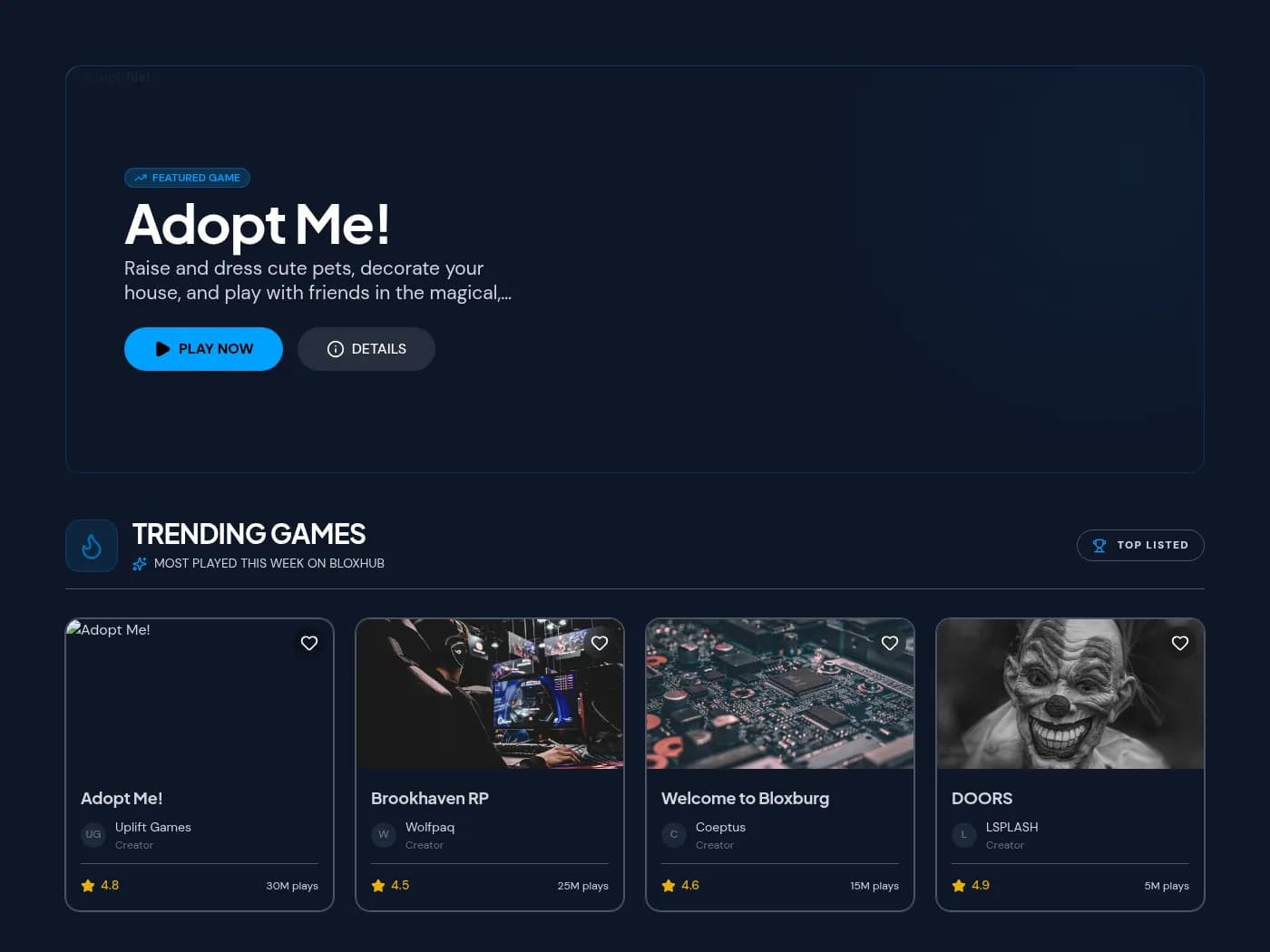 Roblox Game Hub