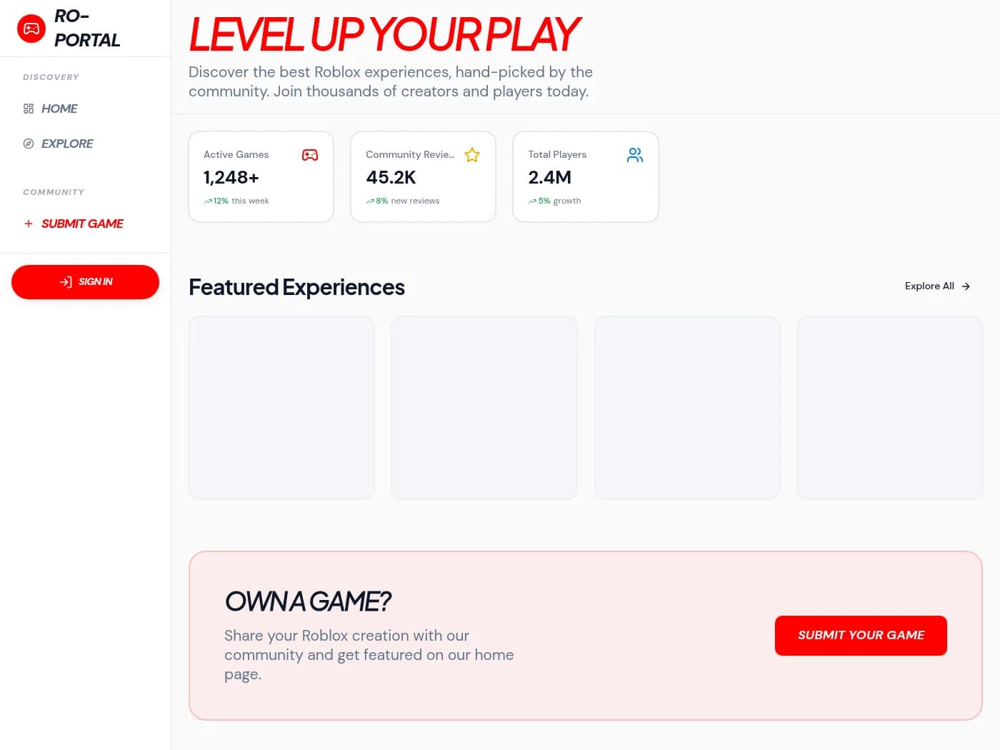 Roblox Game Portal