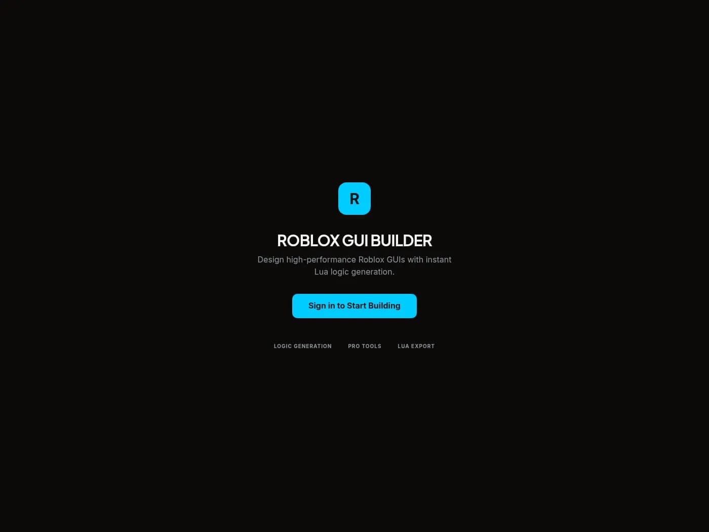 Roblox GUI Builder
