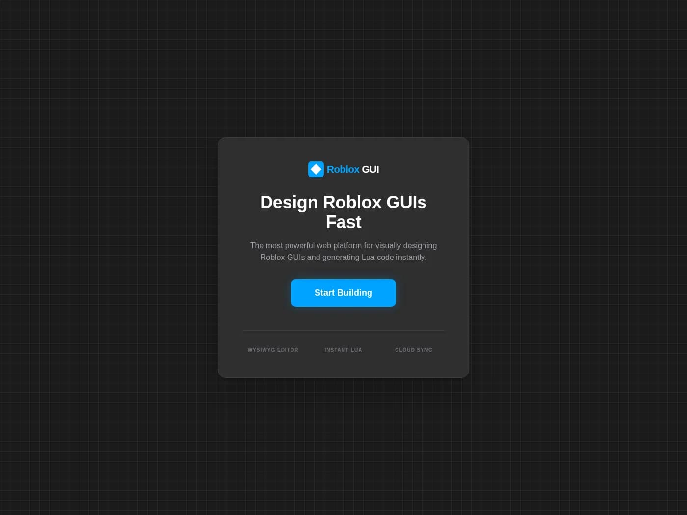 Roblox GUI Builder