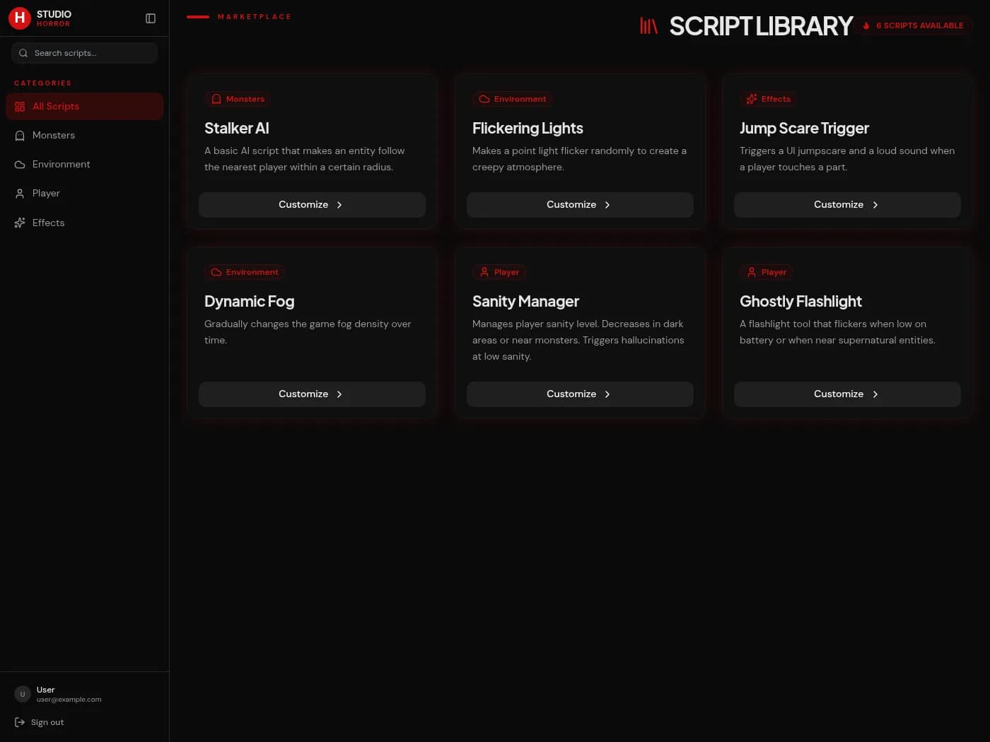 Roblox Horror Script