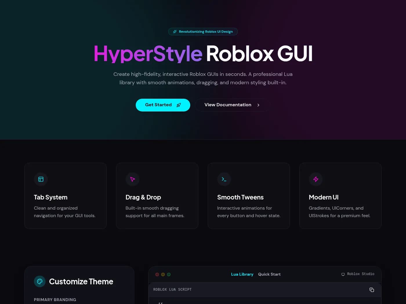 HyperStyle Roblox GUI