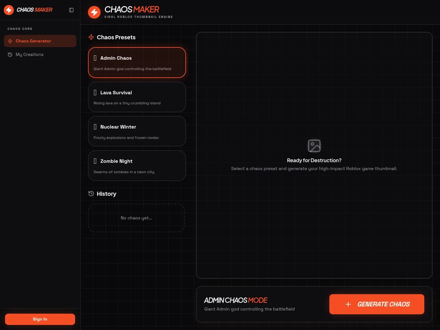 Roblox Chaos Icon Maker