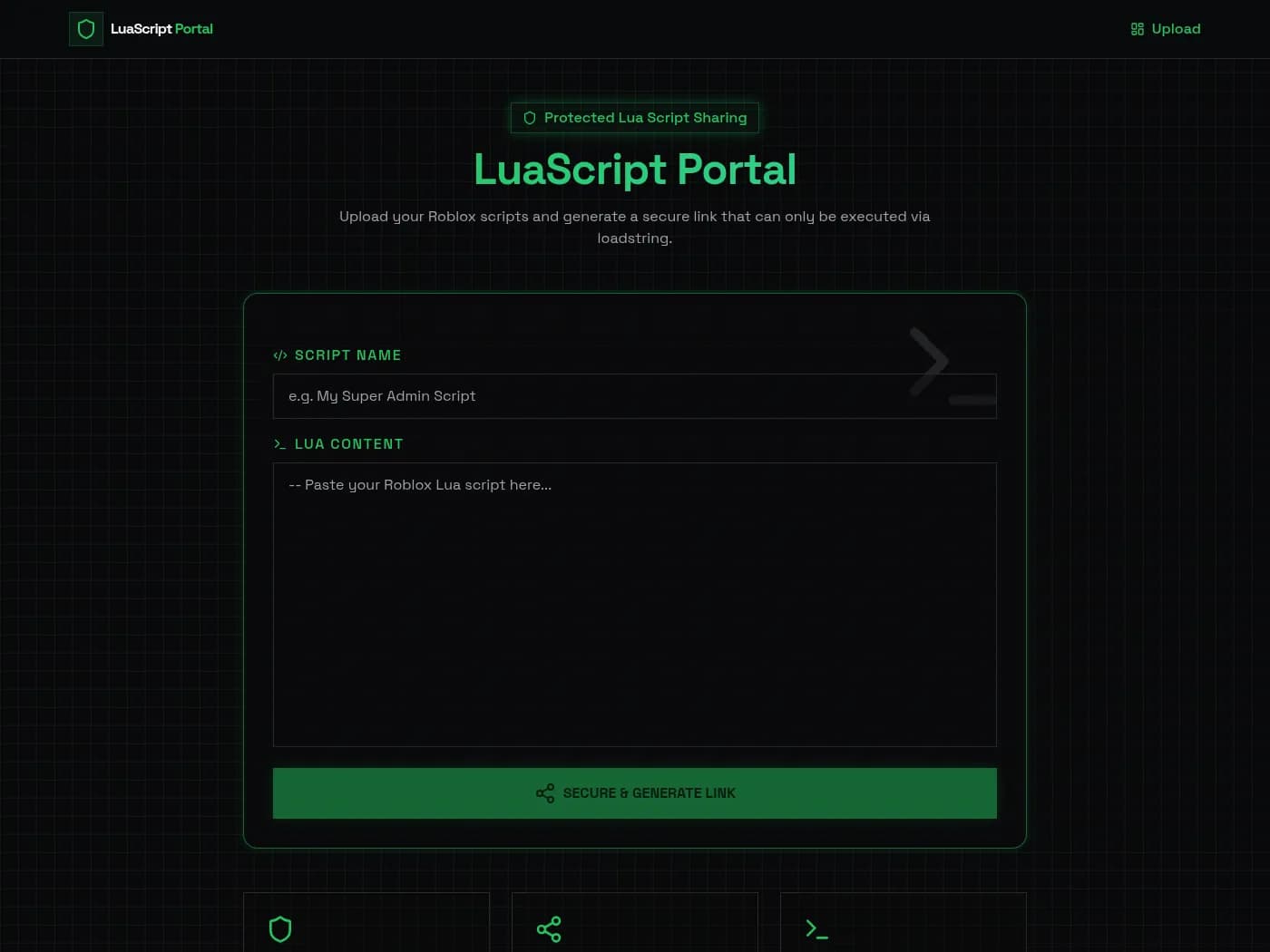 LuaScript Share Portal