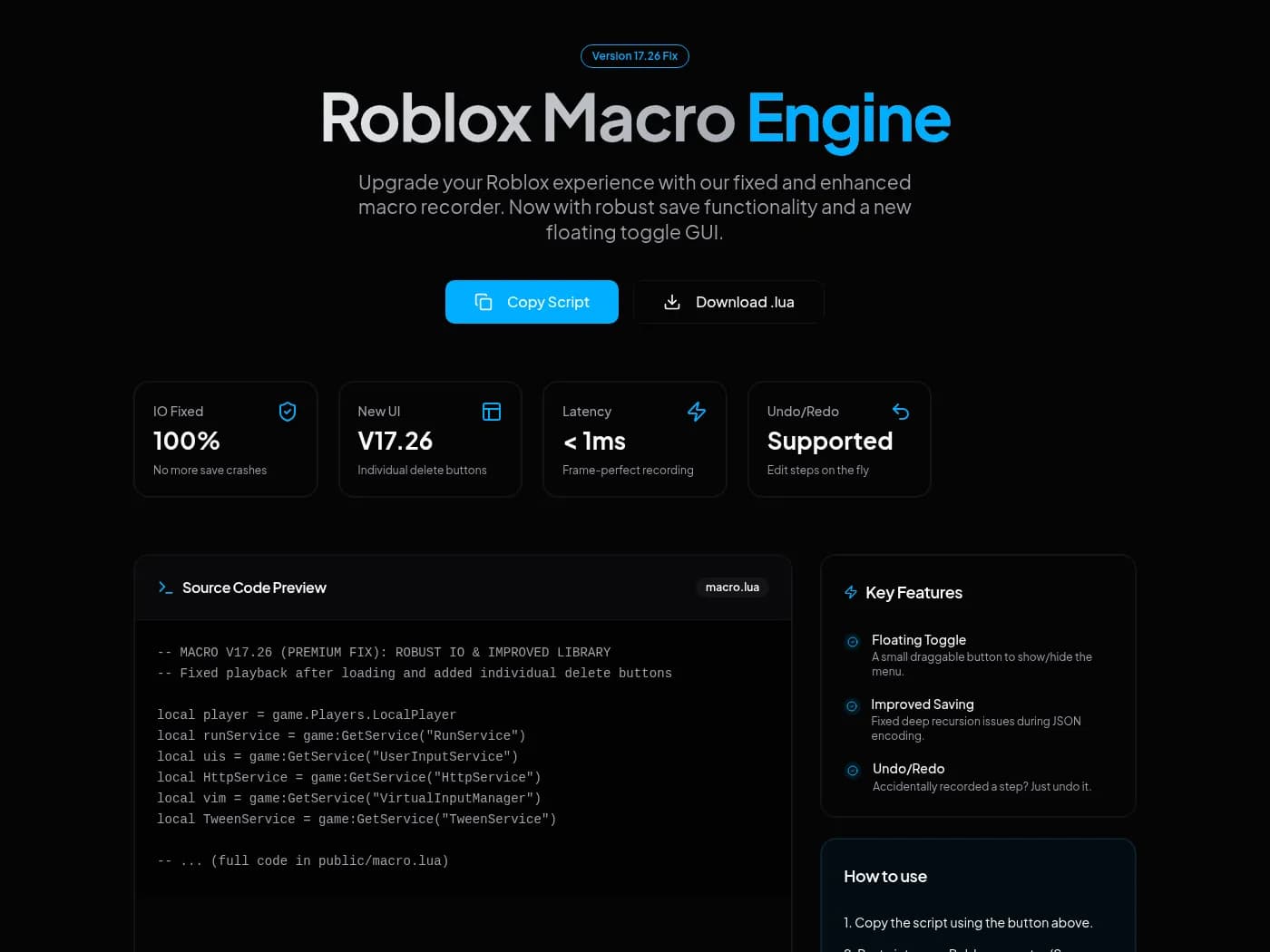 Roblox Macro GUI Fix