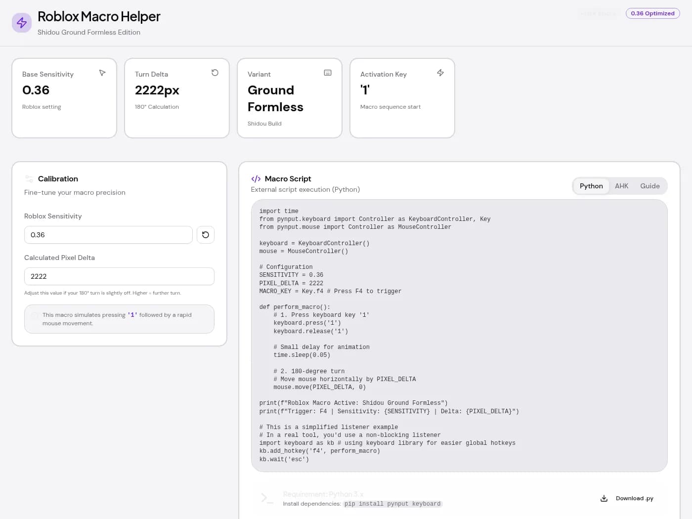 Roblox Macro Helper