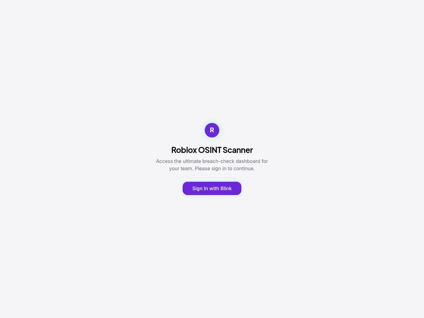 Roblox OSINT Dashboard