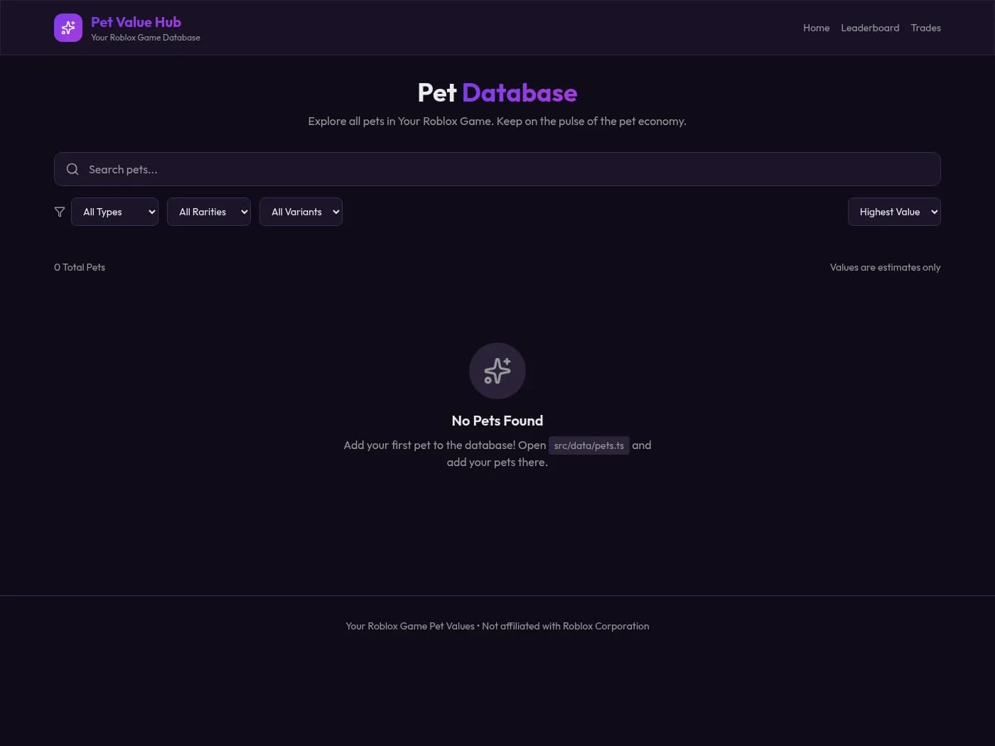 Pet simulator X values